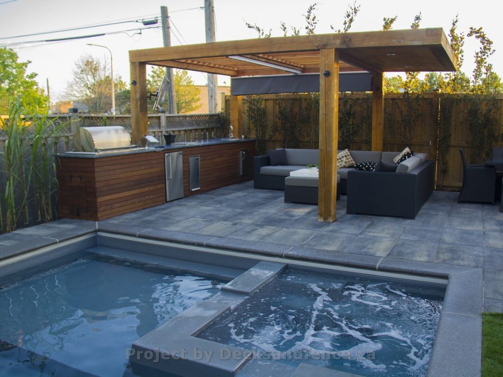 Outdoor-kitchen-pergola-and-pool_14 - Toronto decks design & deck ...